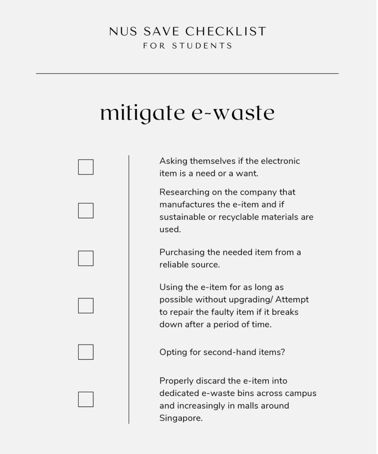 NUS SAVE powers a “zero-waste NUS” on International e-Waste Day - NUS OSA